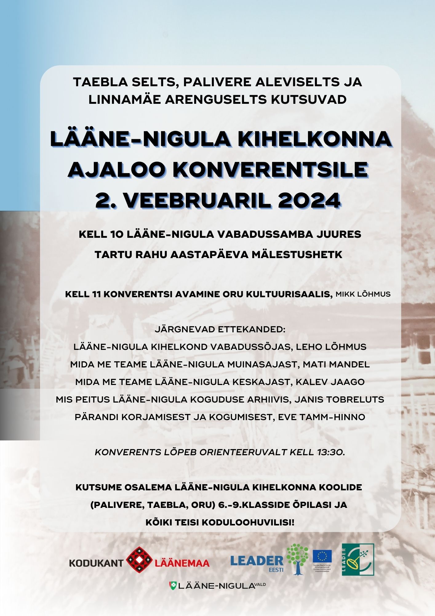 Lääne-Nigula kihelkonna ajalookonverents Oru kultuurisaalis – Linnamäe ...